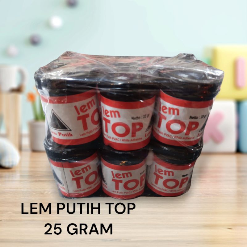 Jual Lem putih PVAC/lem kertas /Lem Top 25 gram per lusin | Shopee ...