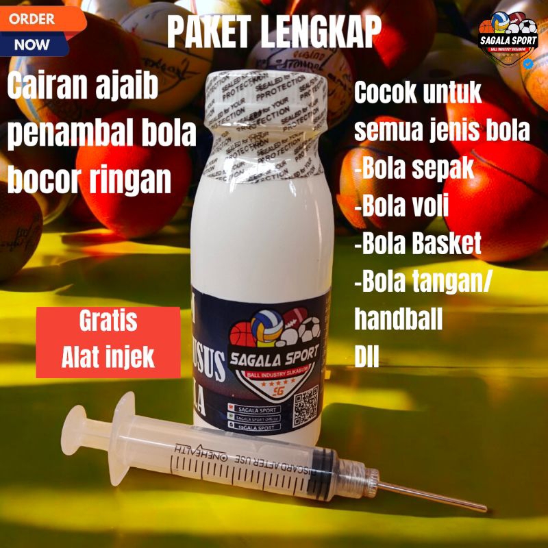 Jual SAGALA SPORT cairan ajaib penambal bola paket lengkap dengan alat ...
