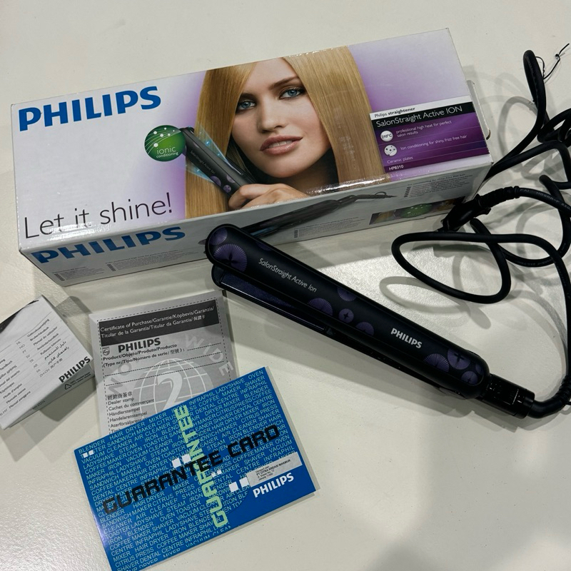 Jual Catokan Rambut Philips Salon Straight Active Ion | Shopee Indonesia