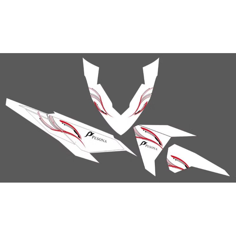 Jual STRIPING VARIO LED OLD 125/150 DESIGN PESONA TRANSPARAN | Shopee ...