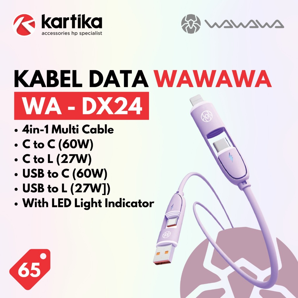 Jual WAWAWA - DX24 4in1 Multi Cable | Shopee Indonesia