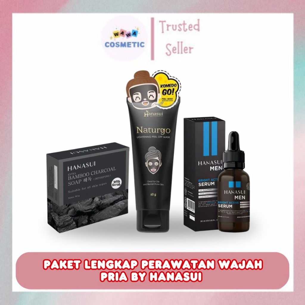 Jual Wawa - HANASUI PAKET PERAWATAN WAJAH & KULIT PRIA | HANASUI ...