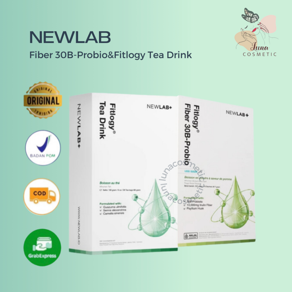 Jual NewLab Fiber 30B-Probio&Fitlogy Tea Drink Minuman Tinggi Serat dan ...
