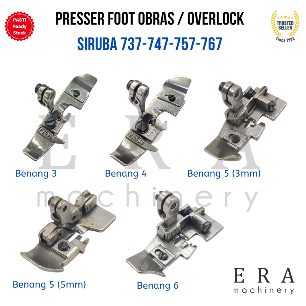 Jual Sepatu jahit Obras SIRUBA P253E P504 P955 P233 Benang 3 4 5 6 Siruba overlock 747 757 767 ...