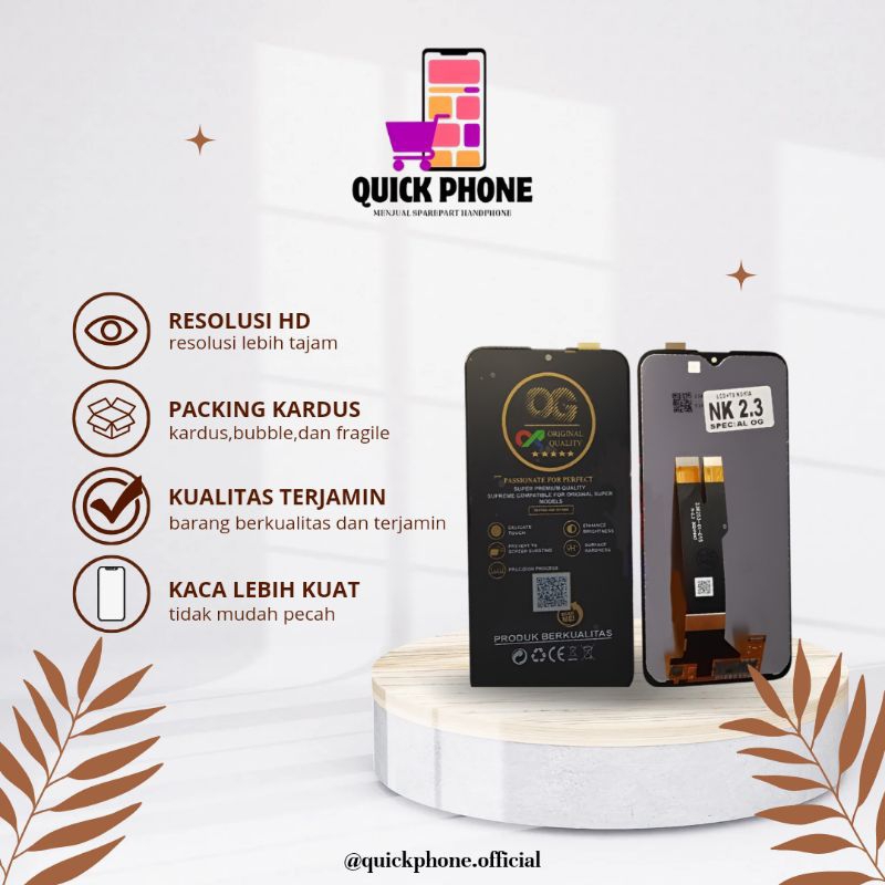 Jual LCD NOKIA 2.3 TA-1211/TA-1214/TA-1206/TA-1209 BLACK OG SUPER ...