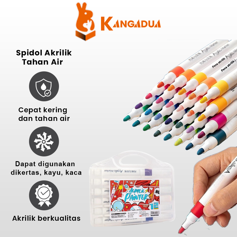 Jual Acrylic Marker Set Spidol Akrilik DIY Painting Spidol Pastel ...