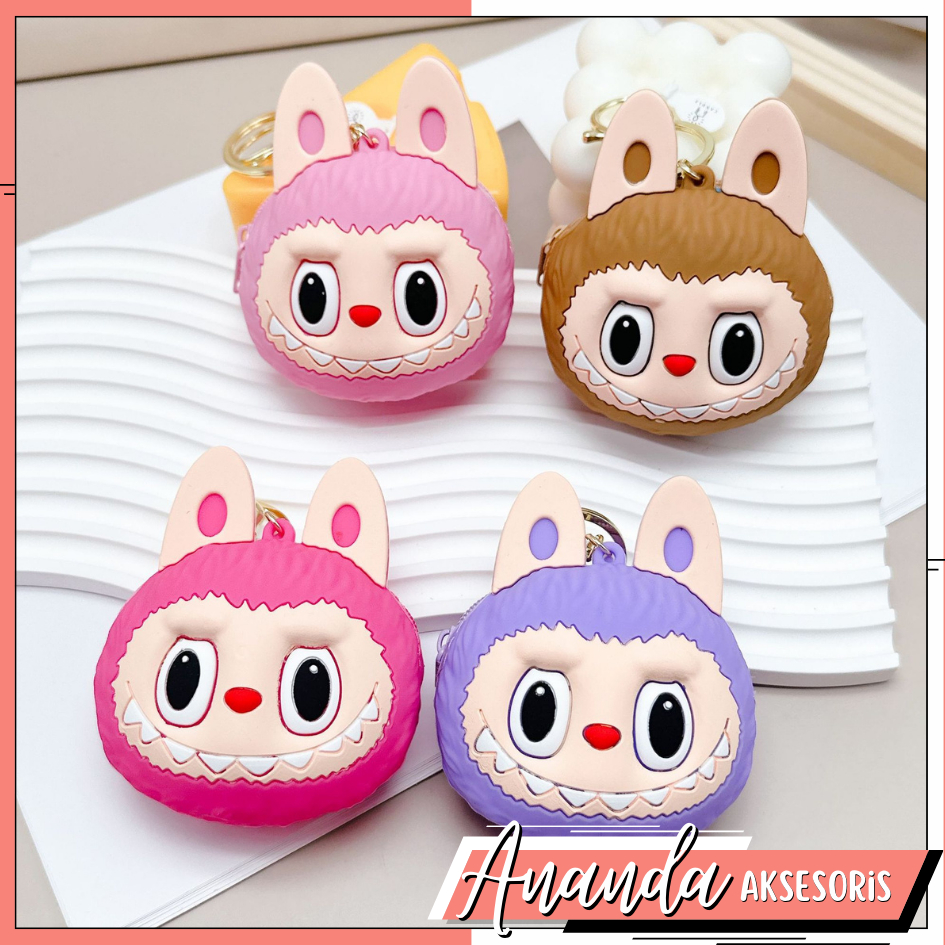 Jual Labubu Dompet Koin Purse Bahan PVC Coin Purse Jelly dengan ...