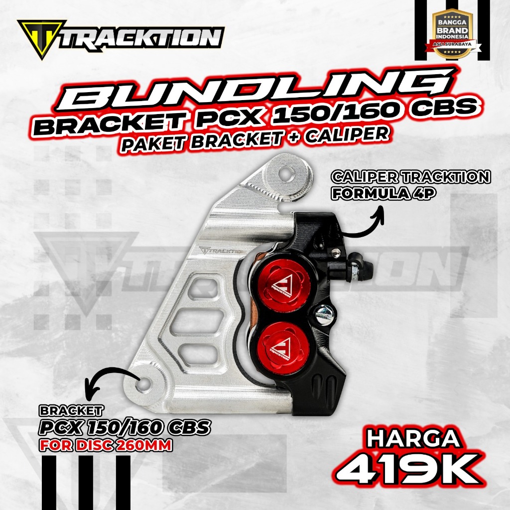 Jual PROMO BUNDLING BRACKET + CALIPER FOR PCX 150/160 CBS DISC 260 MM ...