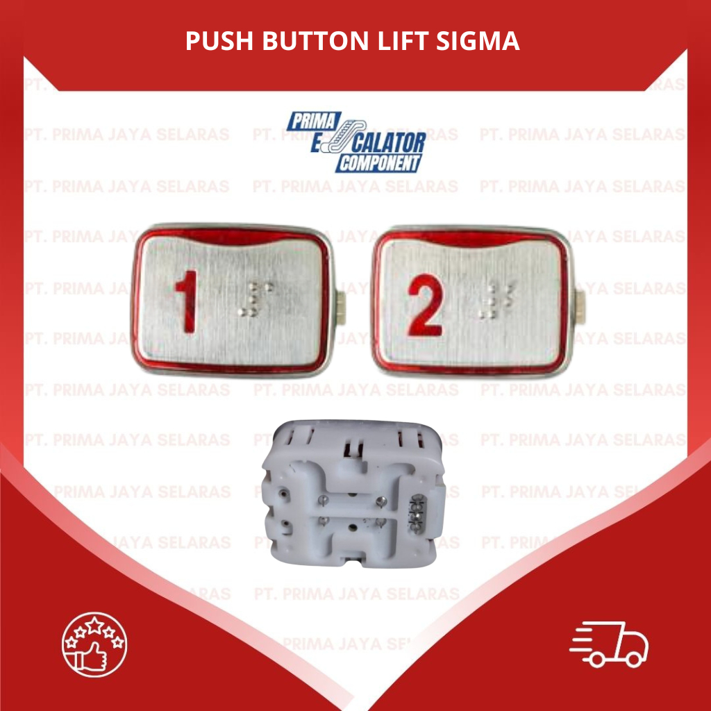 Jual LIFT BUTTON SIGMA/ELEVATOR PUSH BUTTON SQUARE/TOMBOL LIFT SIGMA ...