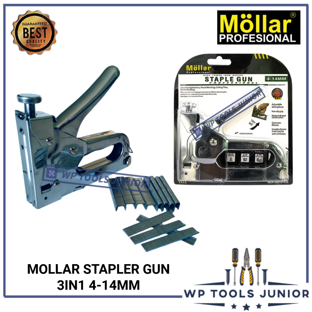 Jual Stapler Tembak 3in 1 Cekrekan Pengokot / Hekter Gun Tacker Alat ...