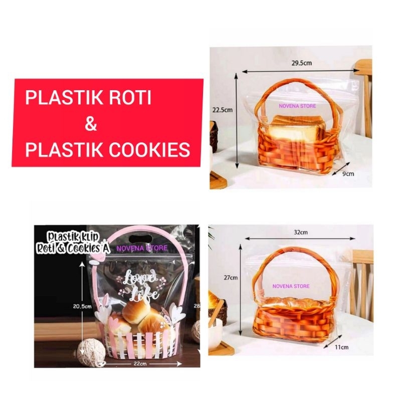 Jual PLASTIK ROTI TAWAR ZIPLOCK-PLASTIK KLIP BUNGKUS COOKIES ROTI MANIS ...