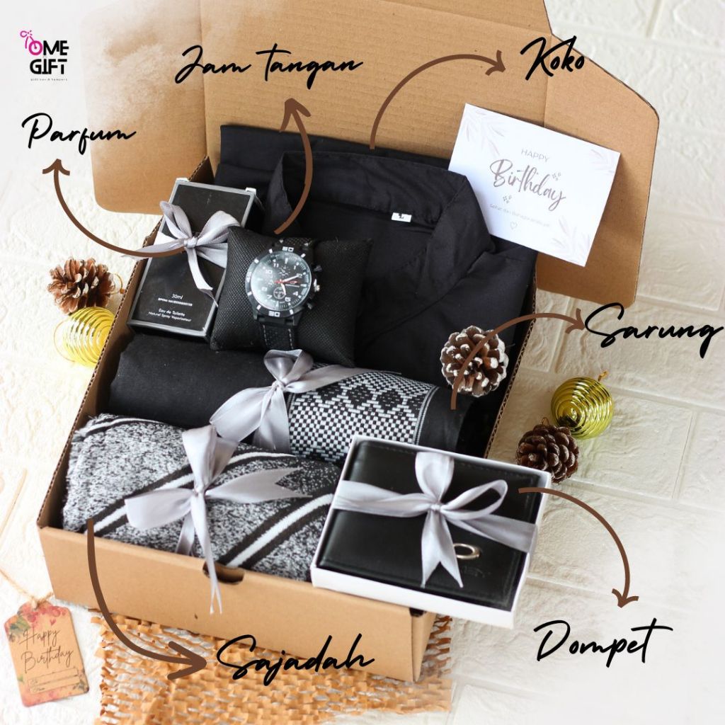 Jual [BISA COD] GIFT BOX COWOK MUSLIM HAMPERS BOX SARUNG SAJADAH KOKO ...