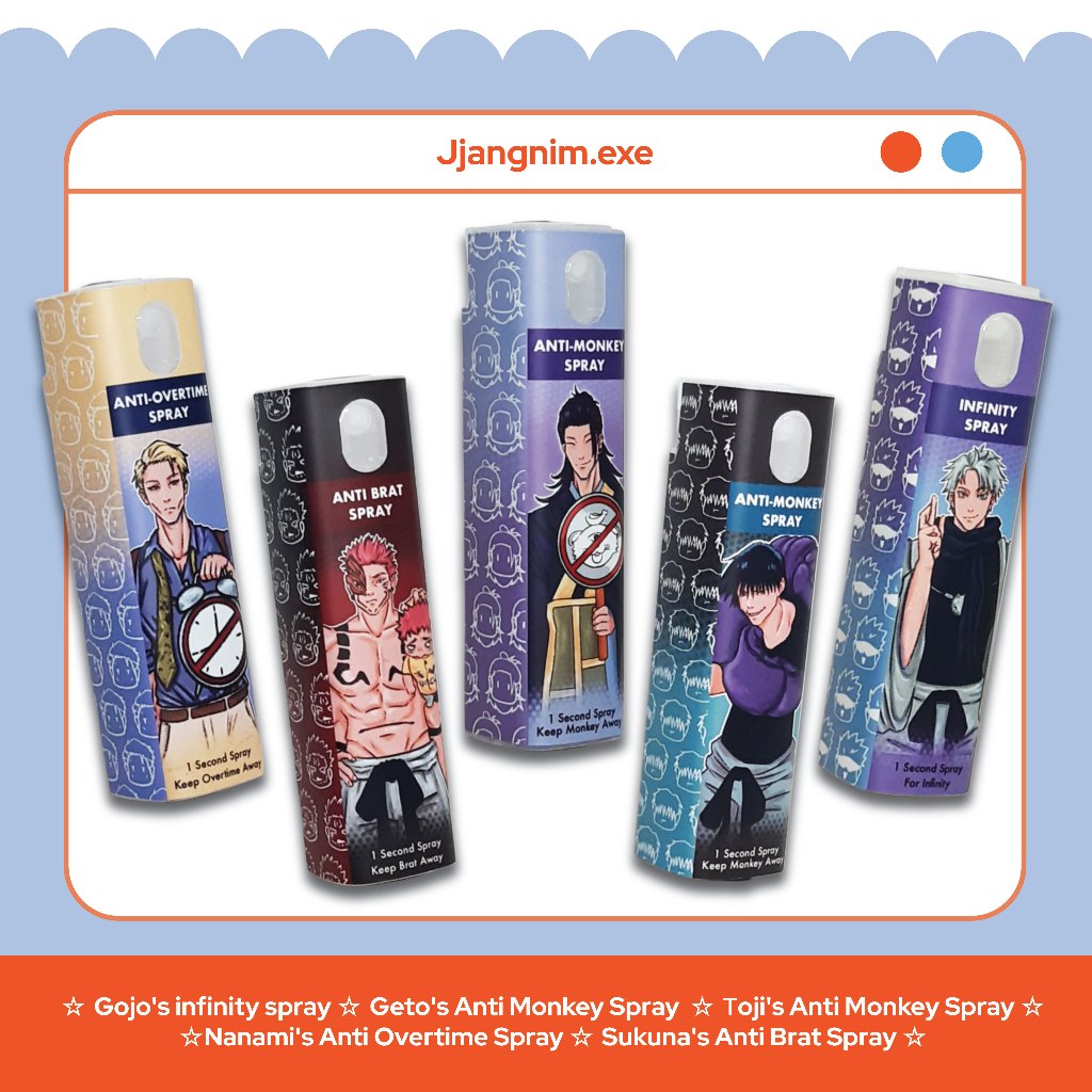 Jual READY STOCK - Jujutsu Kaisen Spray Bottle Hand sanitizer Gojo ...