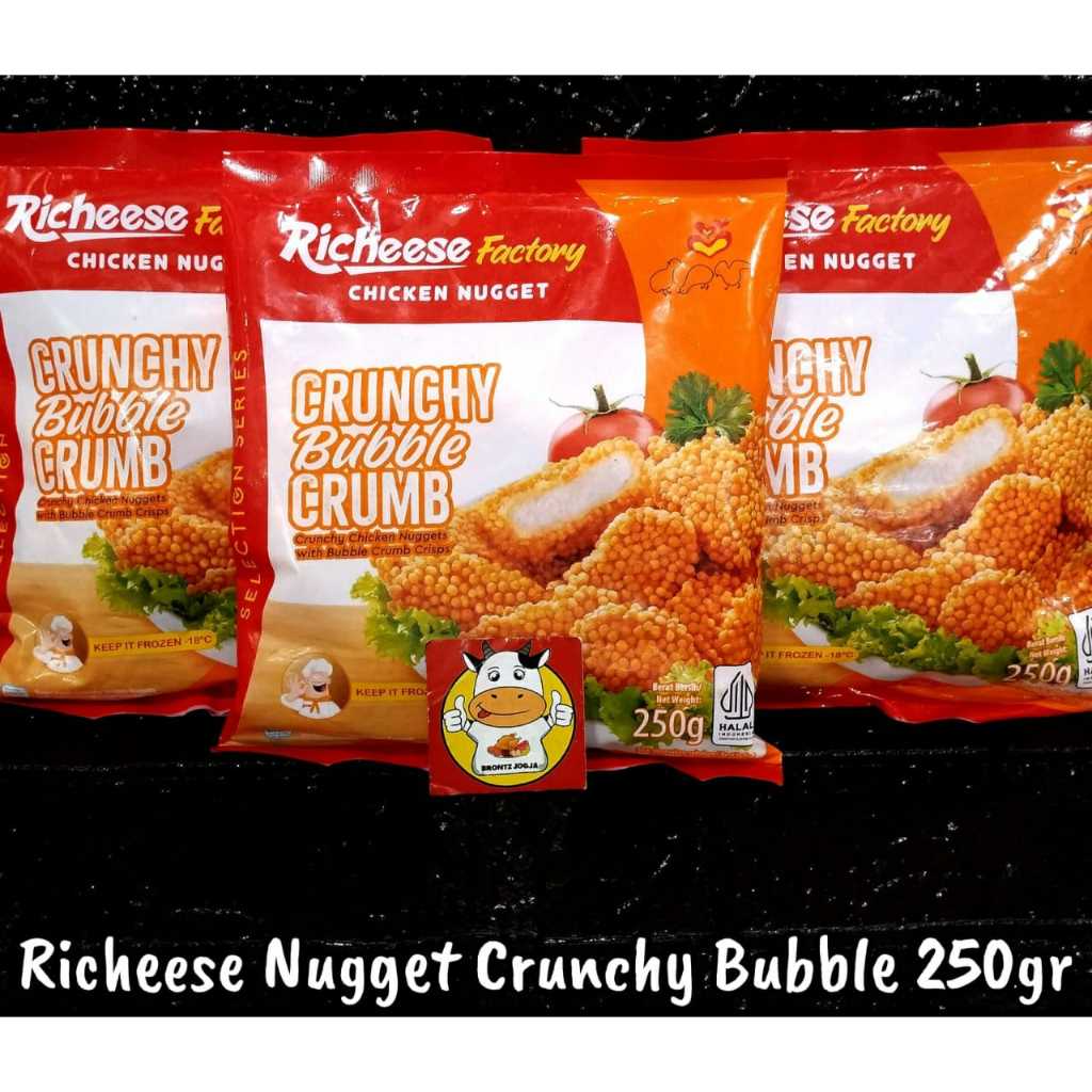 Jual RICHEESE NUGGET CRUNCHY BUBBLE 250GR-FROZEN FOOD-BRONTZ JOGJA ...