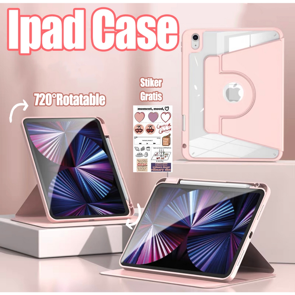 Jual Casing Ipad 720°Rotate Flip Case iPad With Pen Slot iPad Gen 10 9 ...