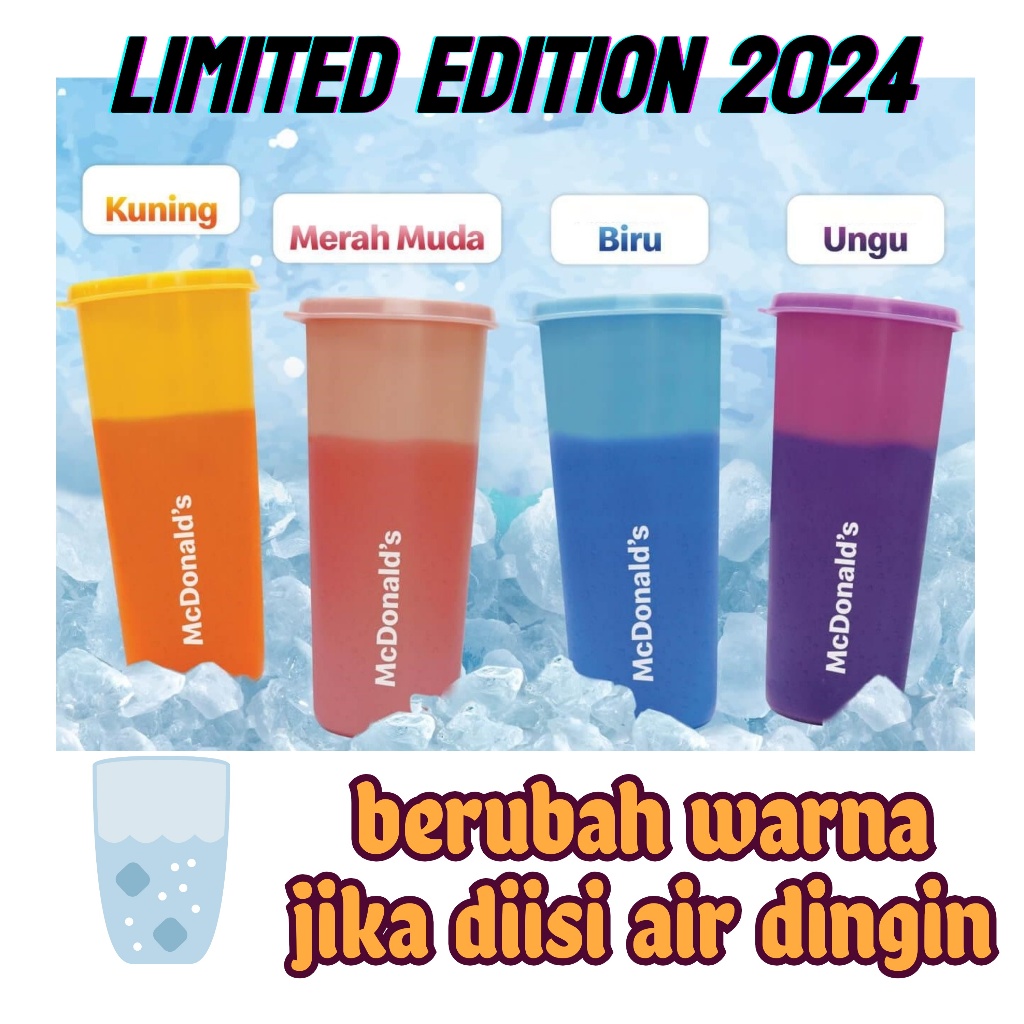 Jual McDonald's McD Color Changing Tumbler bisa berubah warna 450 ml ...