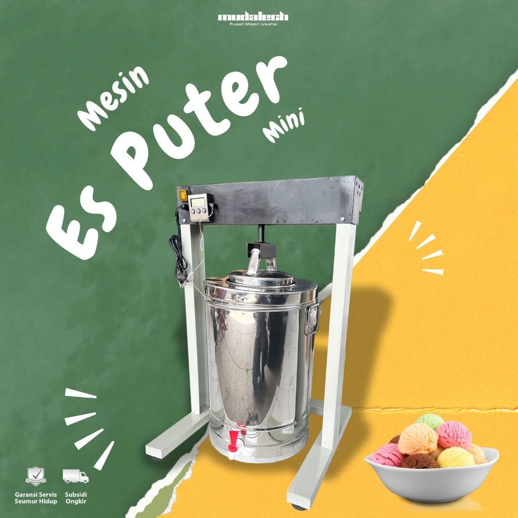 Jual Mesin Es Puter/Ice Cream Lengkap Dengan Pengaduk - Alat Pembuat ...
