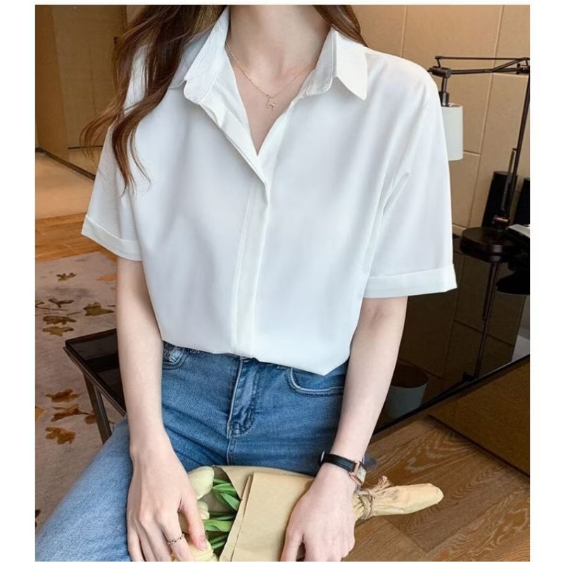 Jual bilza kemeja Shakila lengan pendek ukuran M-L-XL-XXL-XXXL | Shopee ...