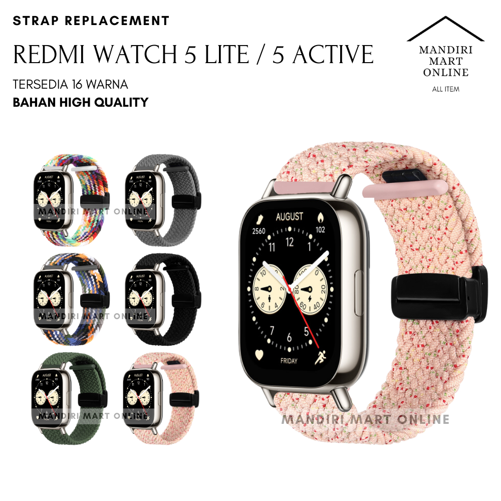 Jual Strap Redmi Watch 5 Active Nylon Magnetic Loop Tali Redmi Watch 5 ...