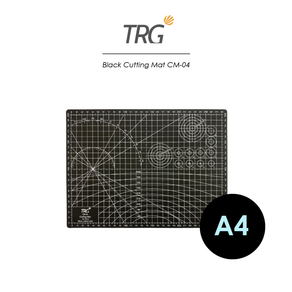 Jual TRG Black Cutting Mat Alas Potong A4 CM-04 - Cuting Matt Hitam TRG ...