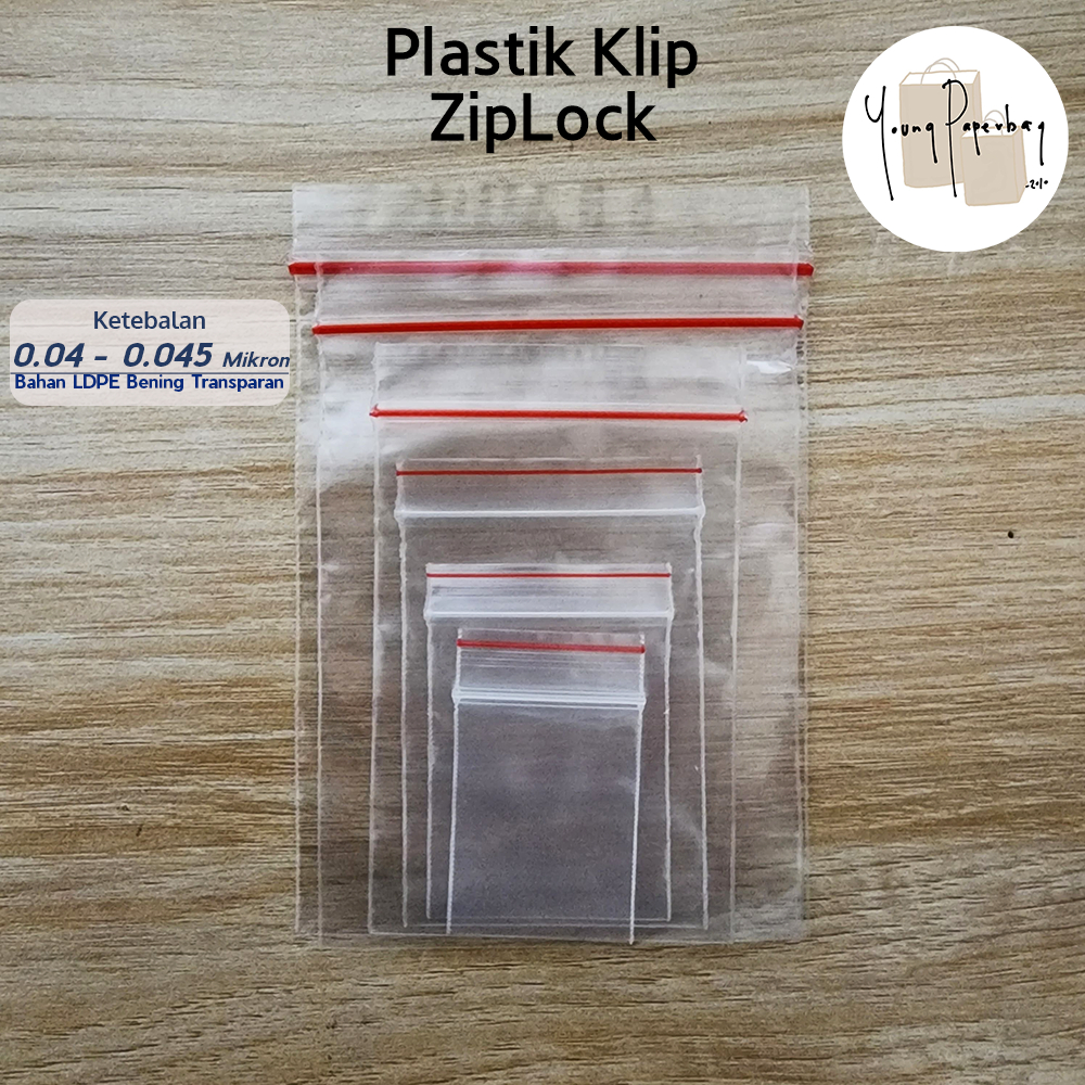 Jual Plastik Klip Zip Lock / Ziplock LDPE Serbaguna utk Makanan/Baju ...