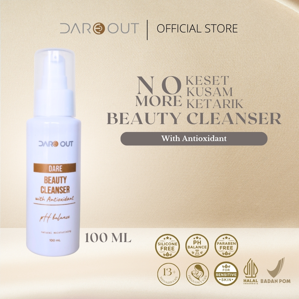 Jual DAREOUT Facial Wash Gentle For Brightening Dare Beauty Cleanser 100ml - Mild Surfactant ...