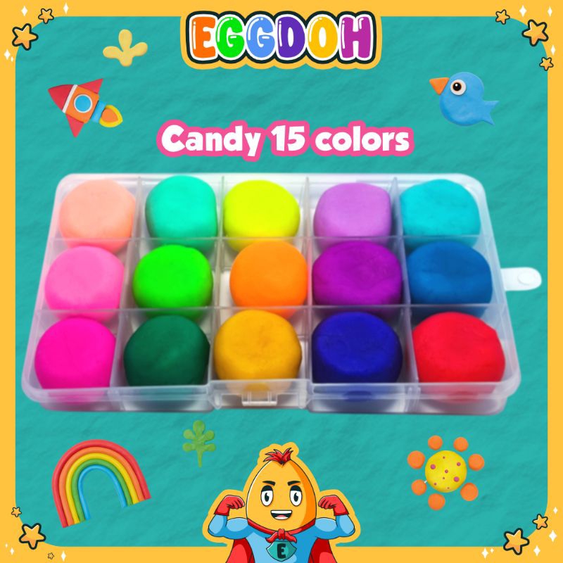 Jual New Eggdoh candy 15 edible / playdoh / playdough / fundoh | Shopee ...