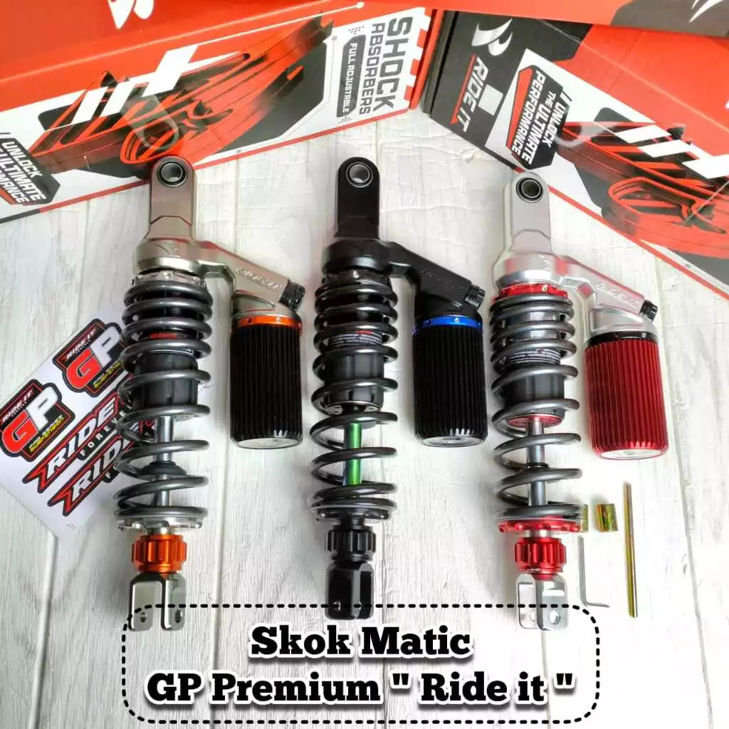 Jual Shock Ride IT GP Premium Tabung Skok MATIC Mio Skok Vario Tabung GP Skok Belakang 31cm 33cm ...