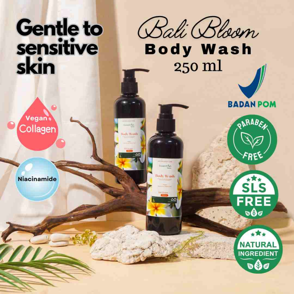 Jual Body Wash Bali Bloom Vegan Collagen Plus Niacinamide SLS Paraben ...