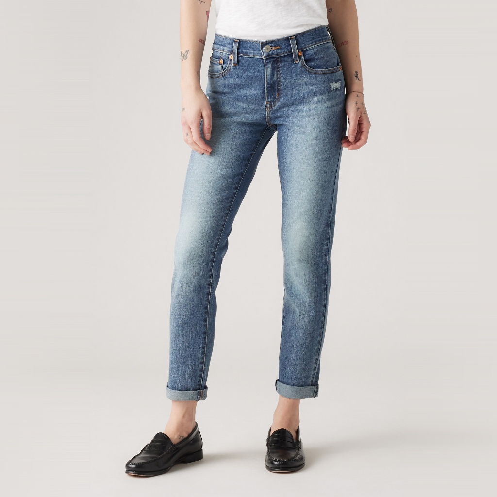 Jual Levi's® Women's Mid-Rise Boyfriend Jeans (19887-0343) | Shopee ...