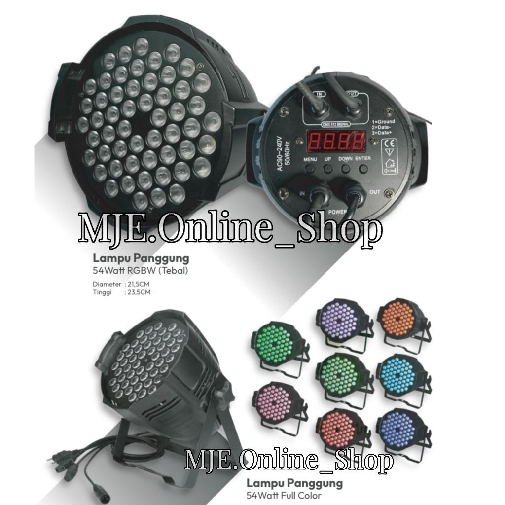 Jual LAMPU PANGGUNG PAR LED 54 X 3 WATT FULL COLOR RGB / LAMPU PANGGUNG ...