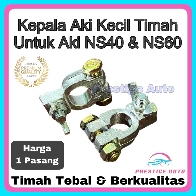 Jual Kepala Aki Kecil Bahan Timah N40 NS40 NS60 - Terminal / Klem Accu ...