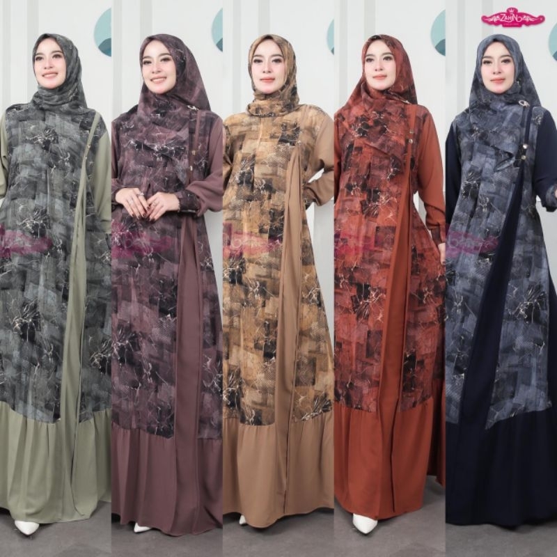 Jual GAMIS SABRINA SET HIJAB ORI BY ZAHIN // TERBARU 2024 MEWAH ...
