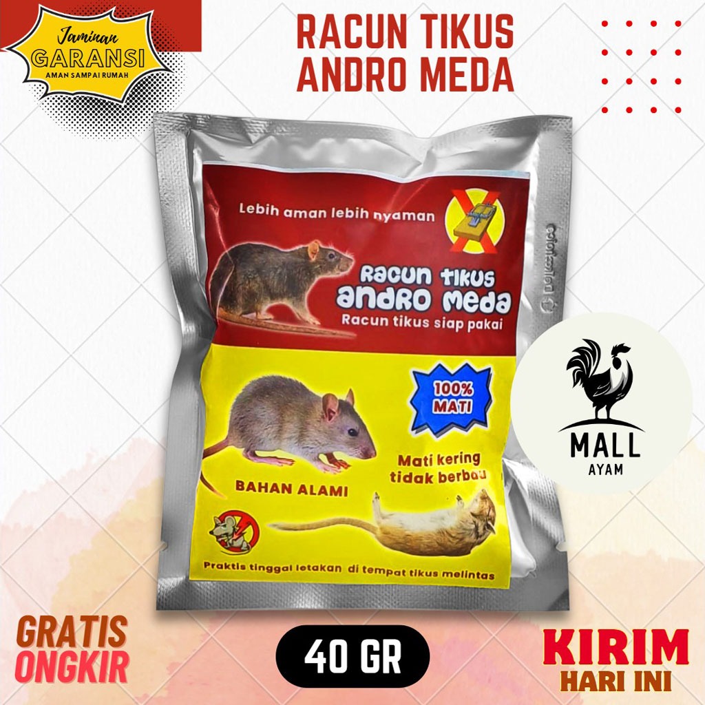 Jual AYAM MALL Racun Tikus Andro Meda Obat Tikus Ampuh Basmi Tikus Mati ...