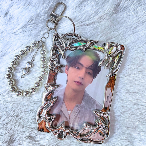 Jual [READY] (INC TOPLOADER) PHOTOCARD HOLDER SILVER PVC METALIC ...