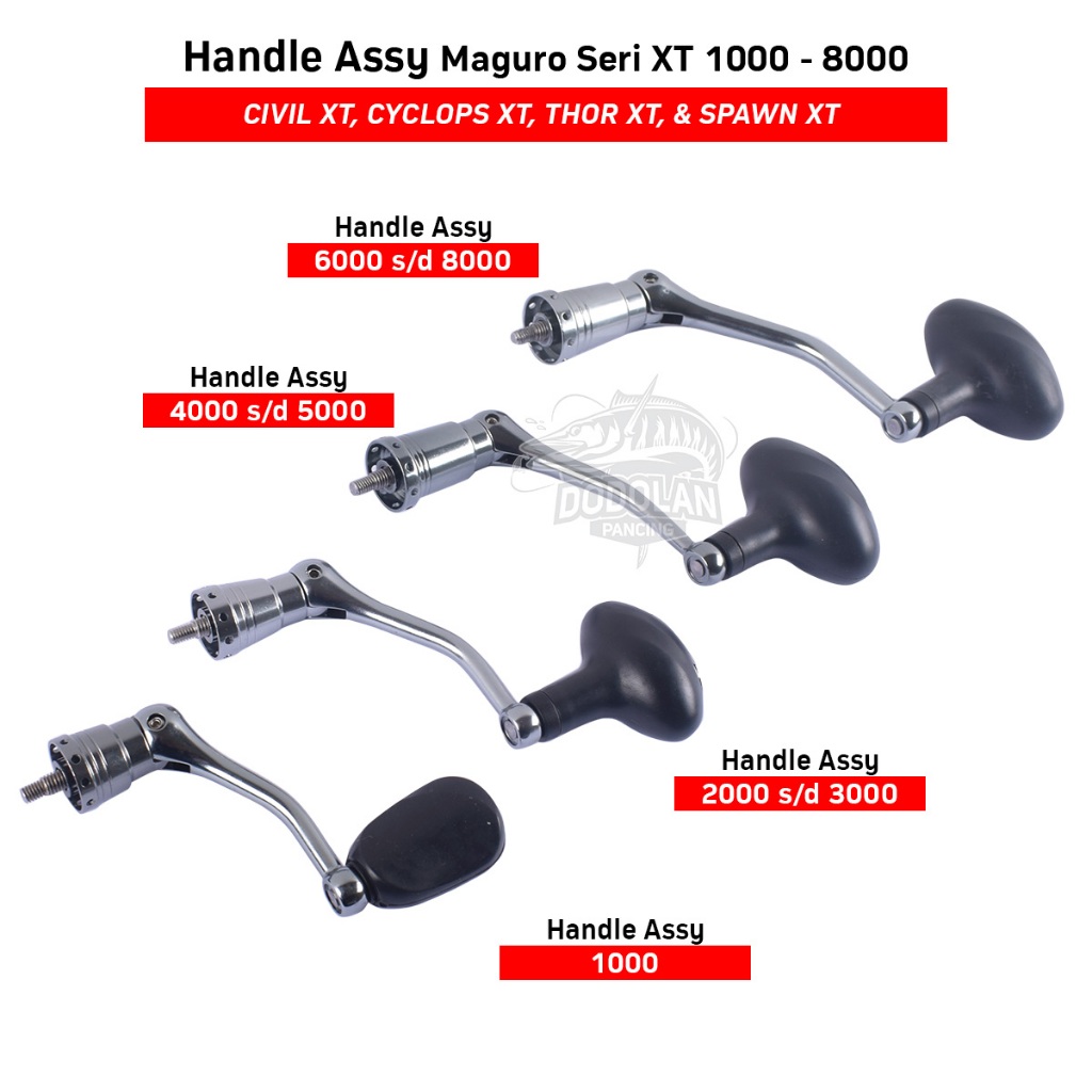 Jual Sparepart Handle Assy Reel Maguro Thor XT Ukuran 1000 - 8000 ...