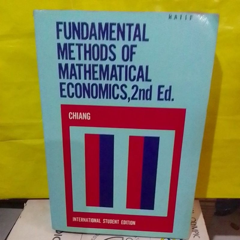 Jual Fundamental Methods of Mathematical Economics ( ORIGINAL ) second ...