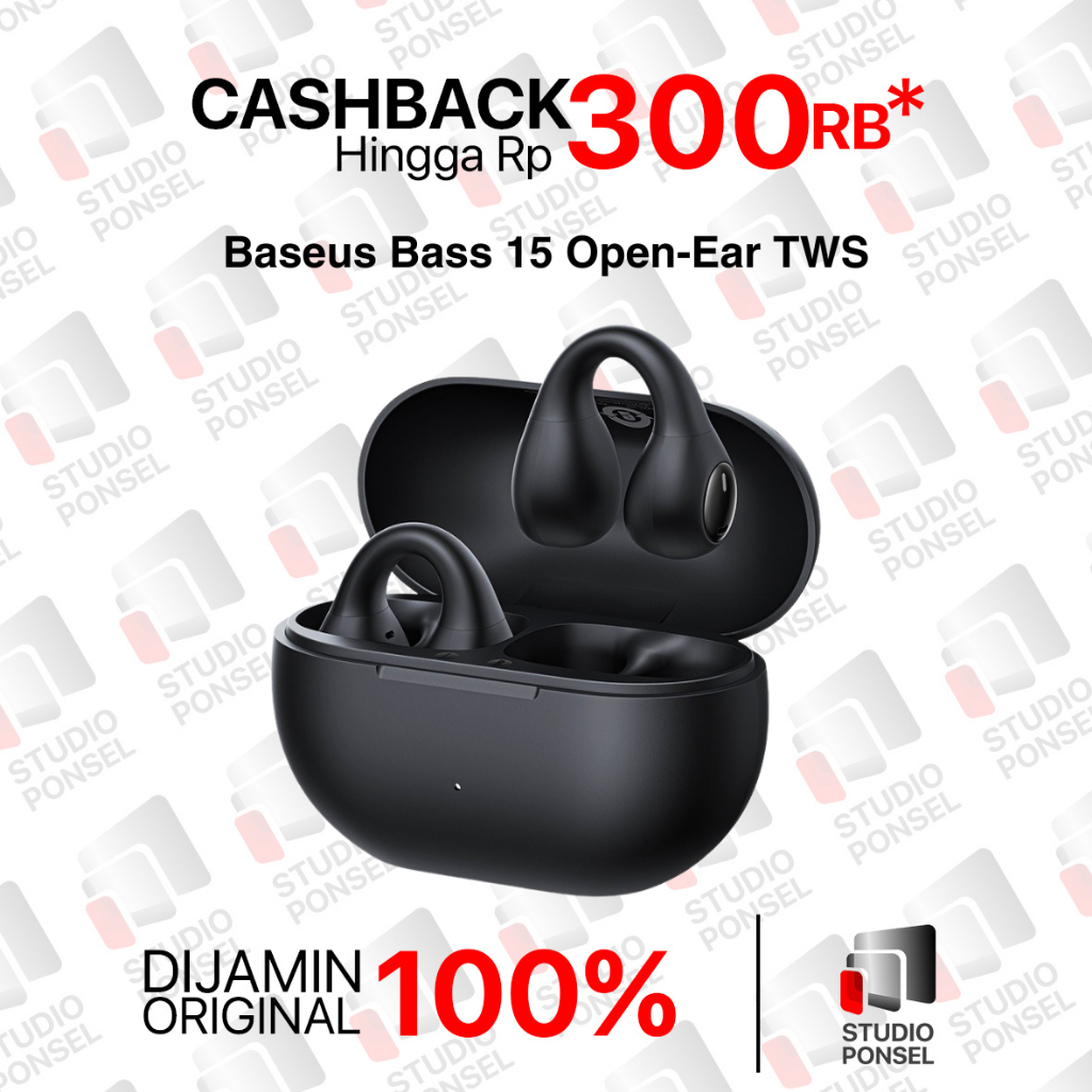 Jual Baseus Bass 15 Clip Open-Ear True Wireless Earbuds Bluetooth ...