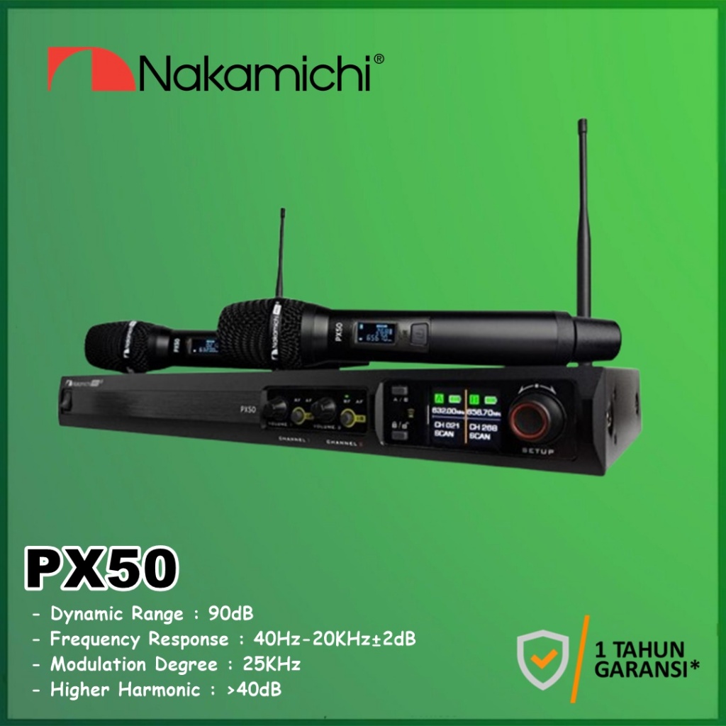 Jual Nakamichi PX50 PX 50 Professional Wireless Mic Microphone | Shopee Indonesia