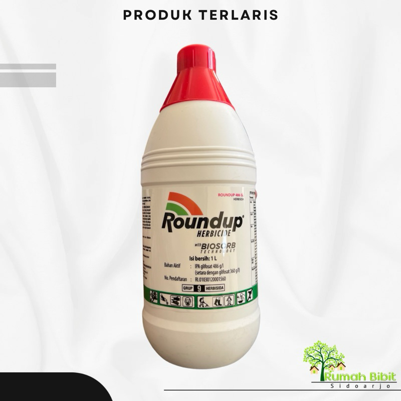 Jual Herbisida Roundup 486SL 1 liter Pembasmi Pemberantas Rumput Liar ...