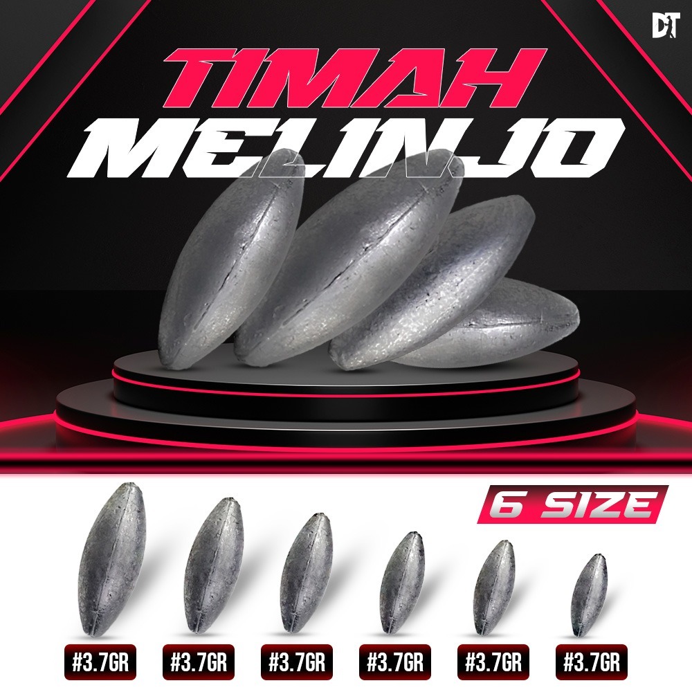 Jual Timah Pancing - Timah Lonjong Melinjo Pemberat Timah Mancing ...
