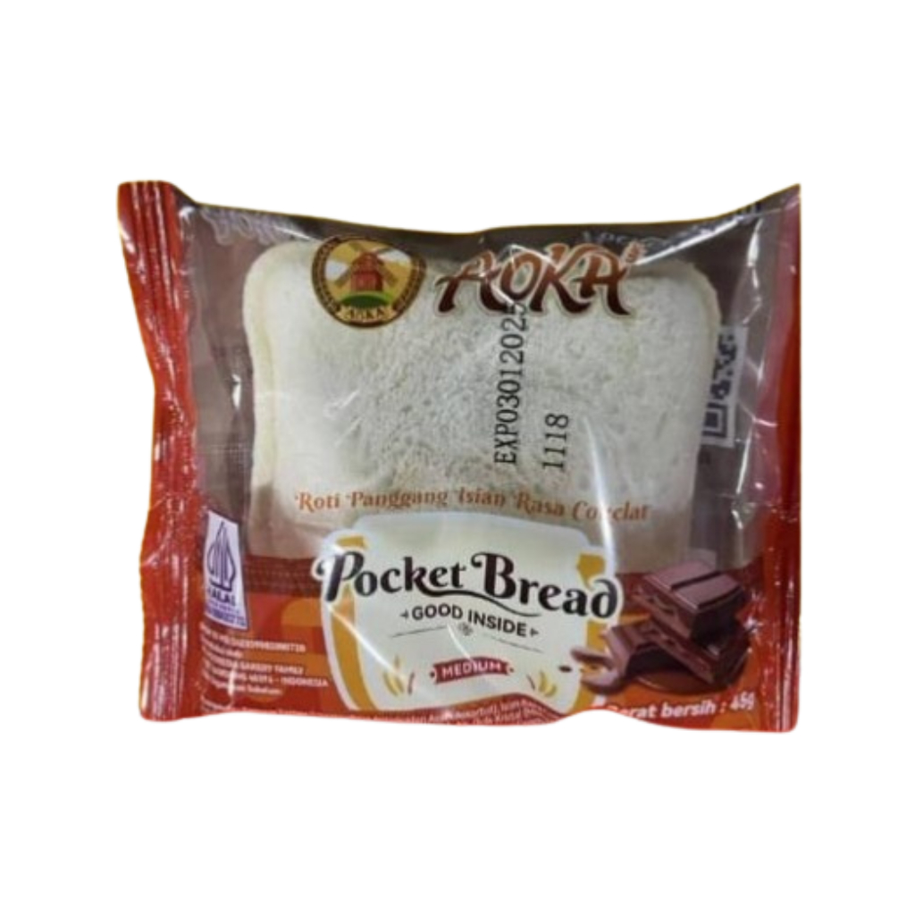 Jual Aoka Pocket Bread Roti 45gr Panggang Isian Aneka Rasa Good Insisde ...