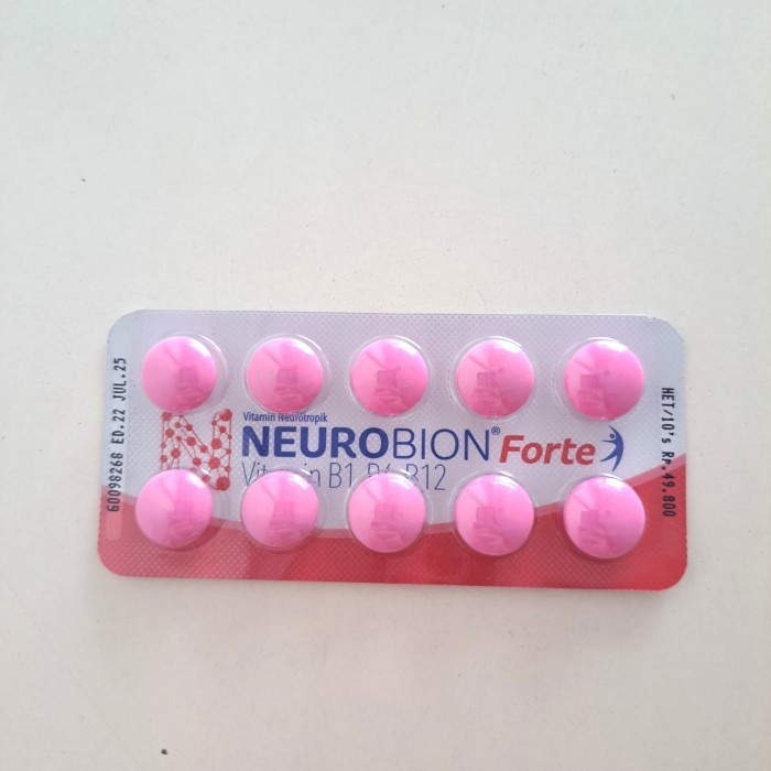 Jual Neurobion Forte / merah / pink / force strip isi 10 tablet ...