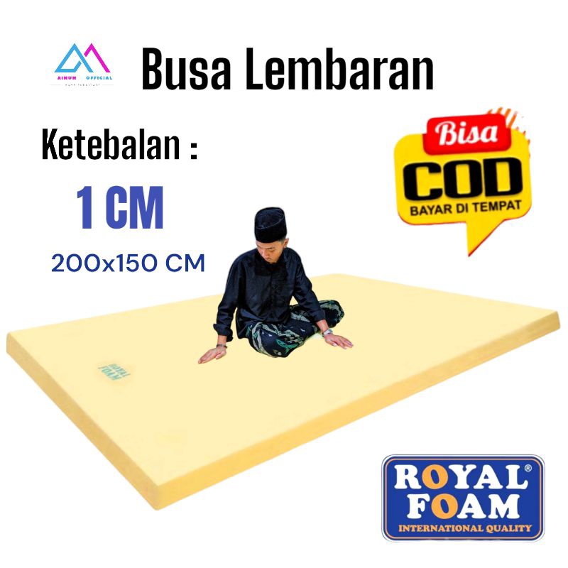 Jual Busa Royal Foam 150x200 Tebal 1cm Super Empuk Busa Isian Surpet ...