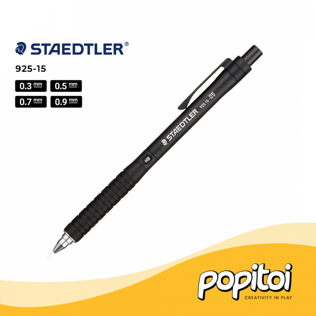 Jual Staedtler 925-15 Mechanical Drafting Pencil 0.3 0.5 0.7 0.9 mm Pensil Mekanik Cetek Gambar ...