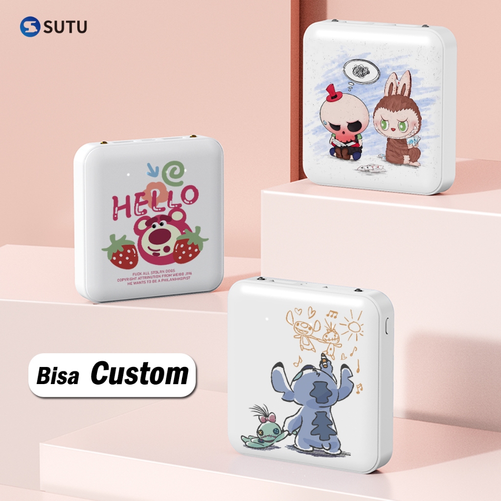 Jual SUTU Custom Powerbank 20000 mAh Dual USB Output Gambar Kustom ...
