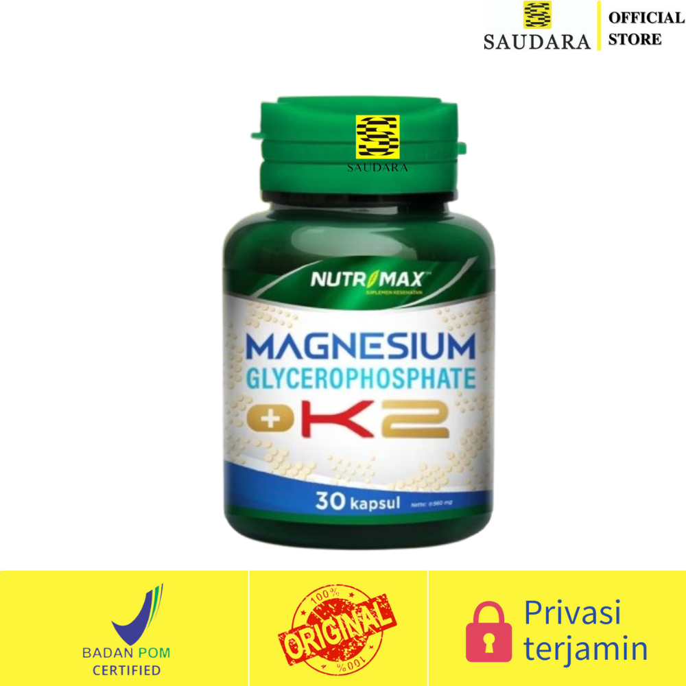 Jual Nutrimax Magnesium Glycerophosphate + K2 (30 Kapsul) | Shopee Indonesia