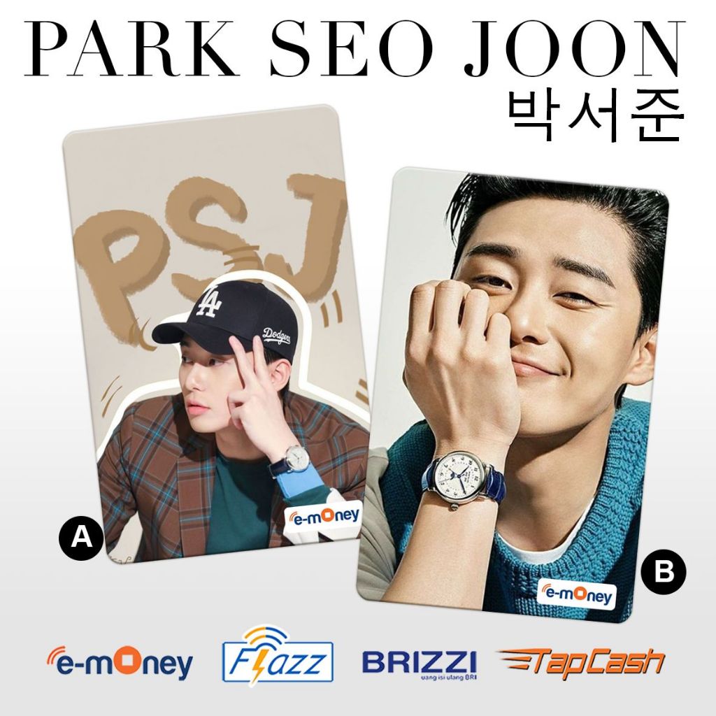 Jual Emoney Flazz Park Seo Joon Custom Kartu Toll Brizzi Tapcash OPPA ...