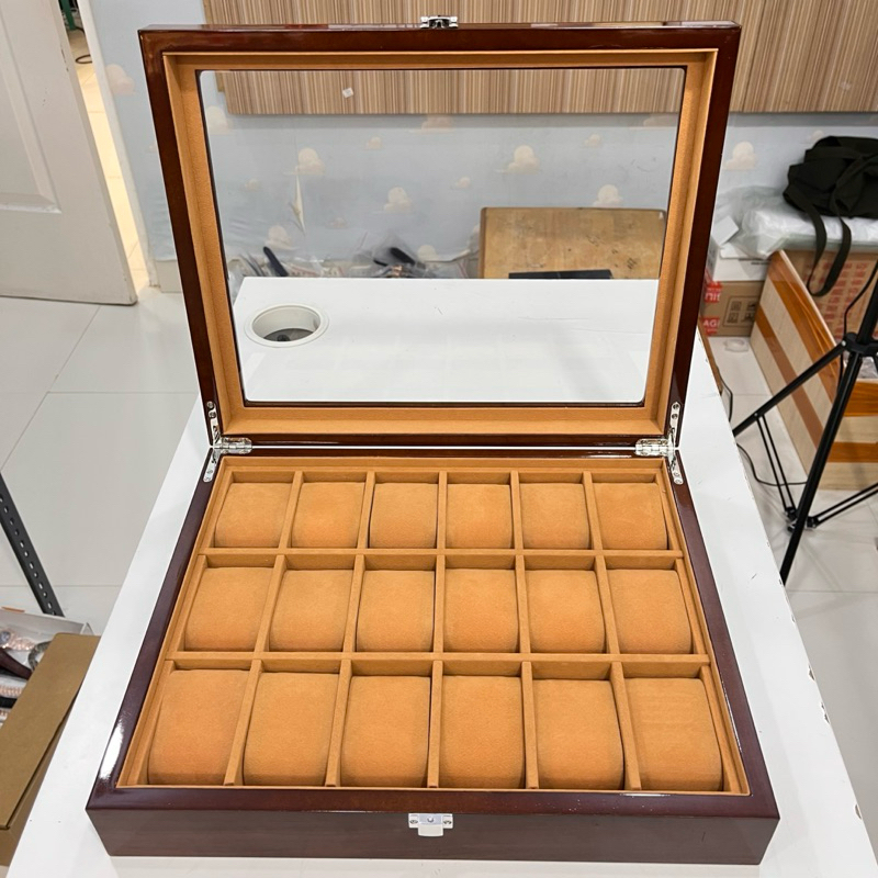 Jual Kotak Display Jam Tangan Isi 18 Box Jam Tangan Isi 18 Full Kayu ...