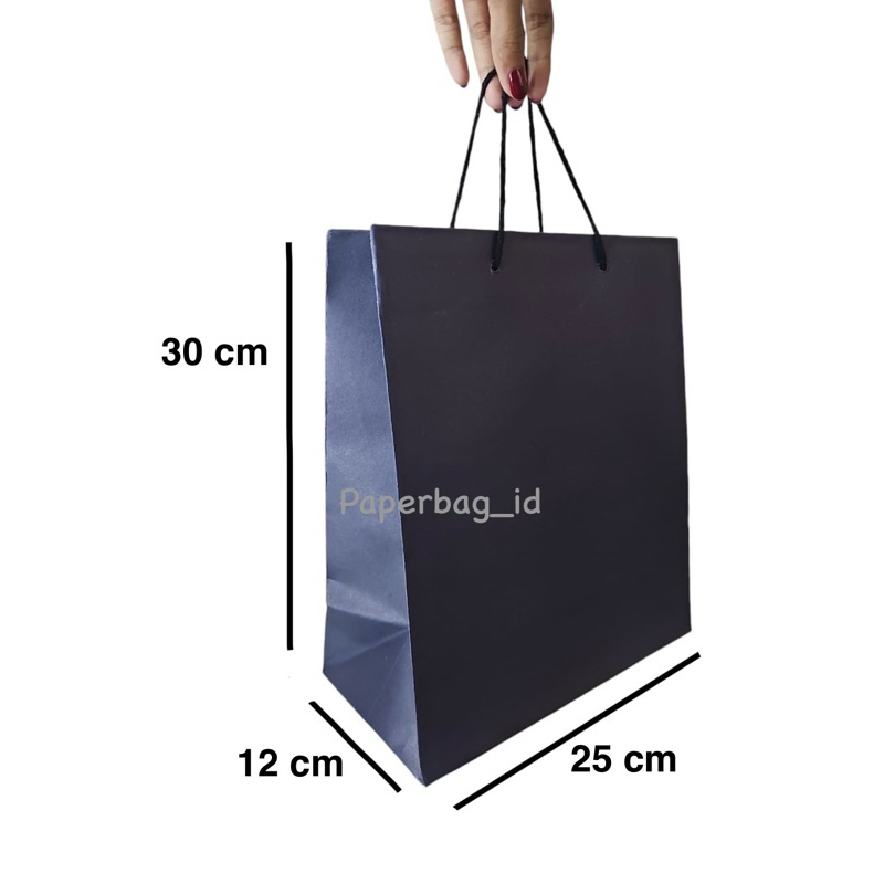 Jual Paperbag ukuran 25x30 Navy ( Pigor Navy ) | Shopee Indonesia